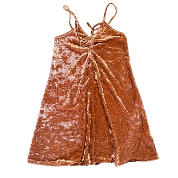 Dresses | Copper Velvet Minimid Dress | Poshmark